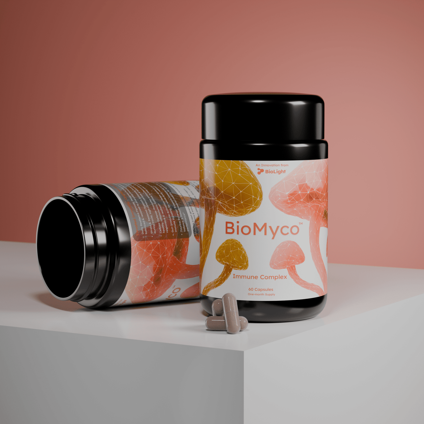 BioLight BioMyco Immune Complex | Organic Mushroom Blend for Immune ...